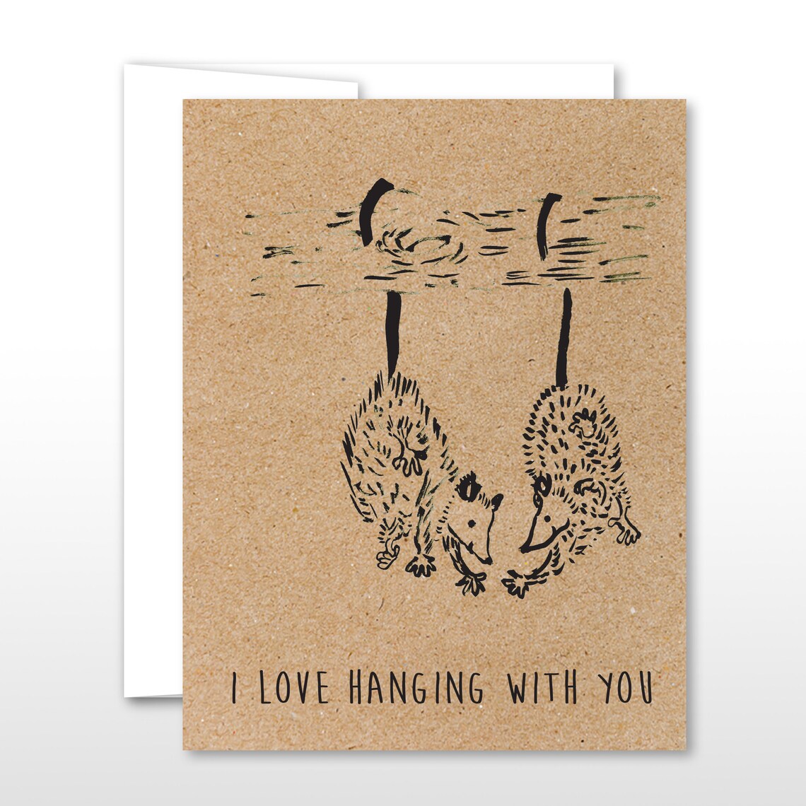 Opossum Card - Opossum Friendship Card, Possum Friends, Opossums High ...