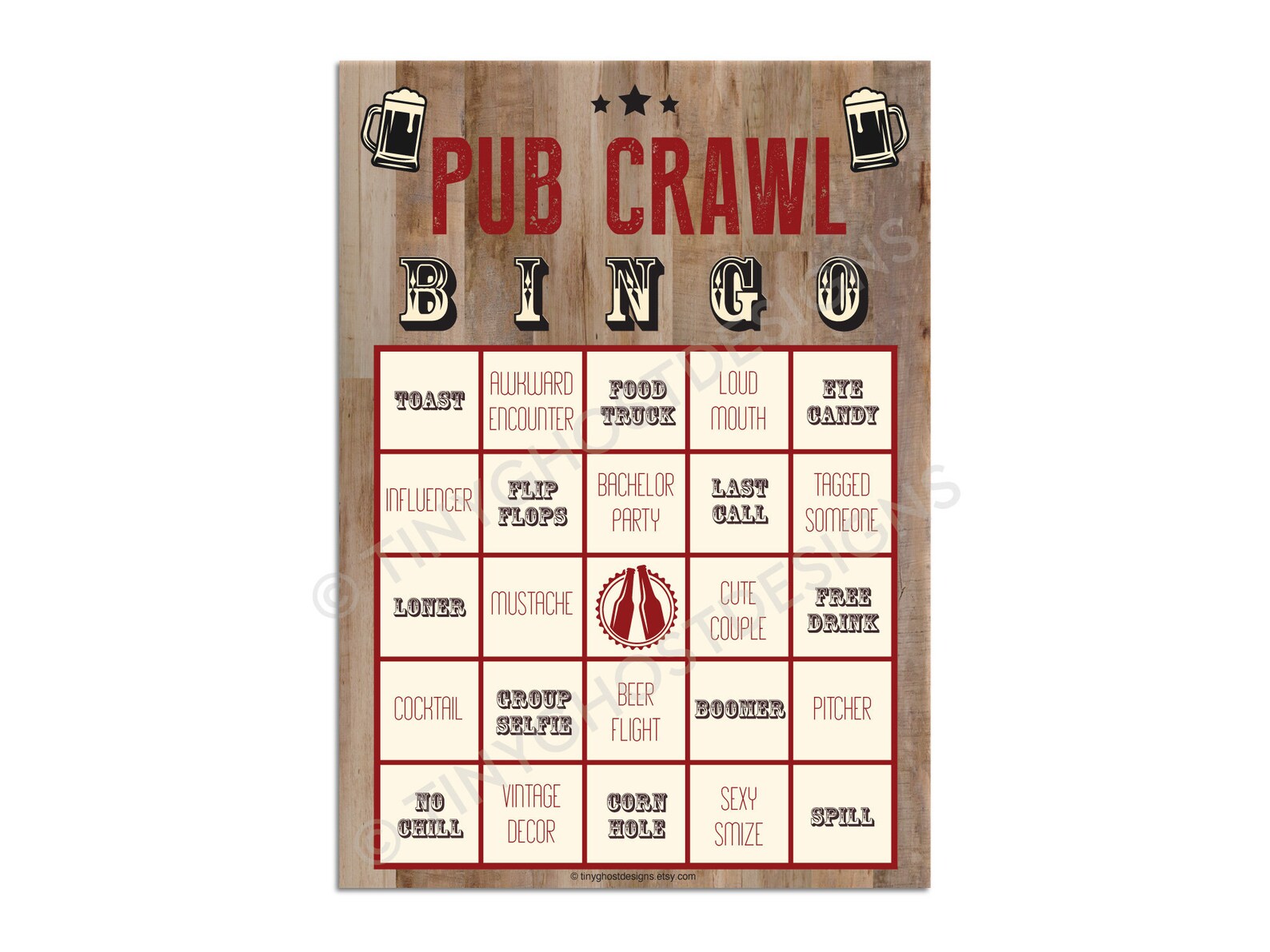 Pub Crawl Bingo New Edition 7 card Digital File Pack Etsy Pub Crawl Bingo New Edition 7 card Digital File Pack Etsy