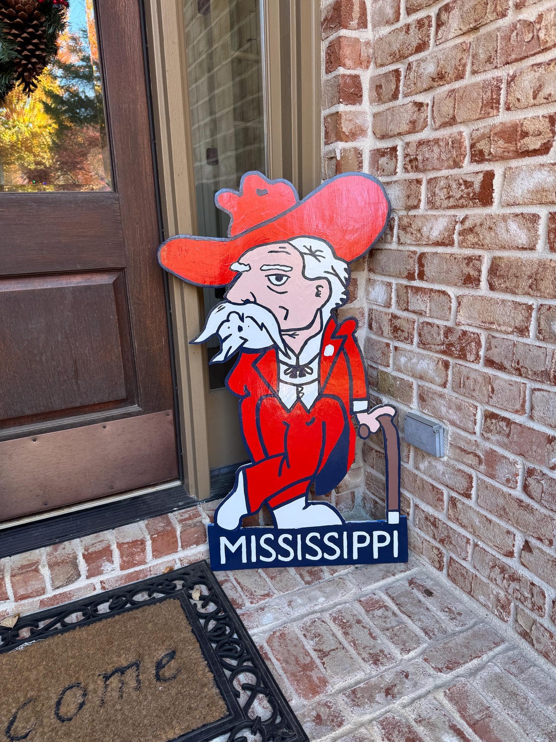Ole Miss Colonel Reb Art Wood Sign handcrafted Ole Miss Rebel Sign - Etsy