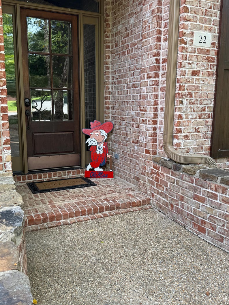 Ole Miss Colonel Reb Art Wood Sign handcrafted Ole Miss Rebel Sign - Etsy