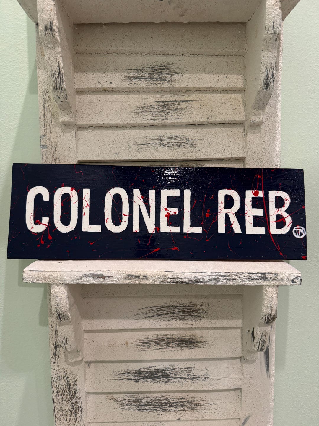Colonel Reb Ole Miss Art Wood Decor Sign -handcrafted Ole Miss Rebel ...