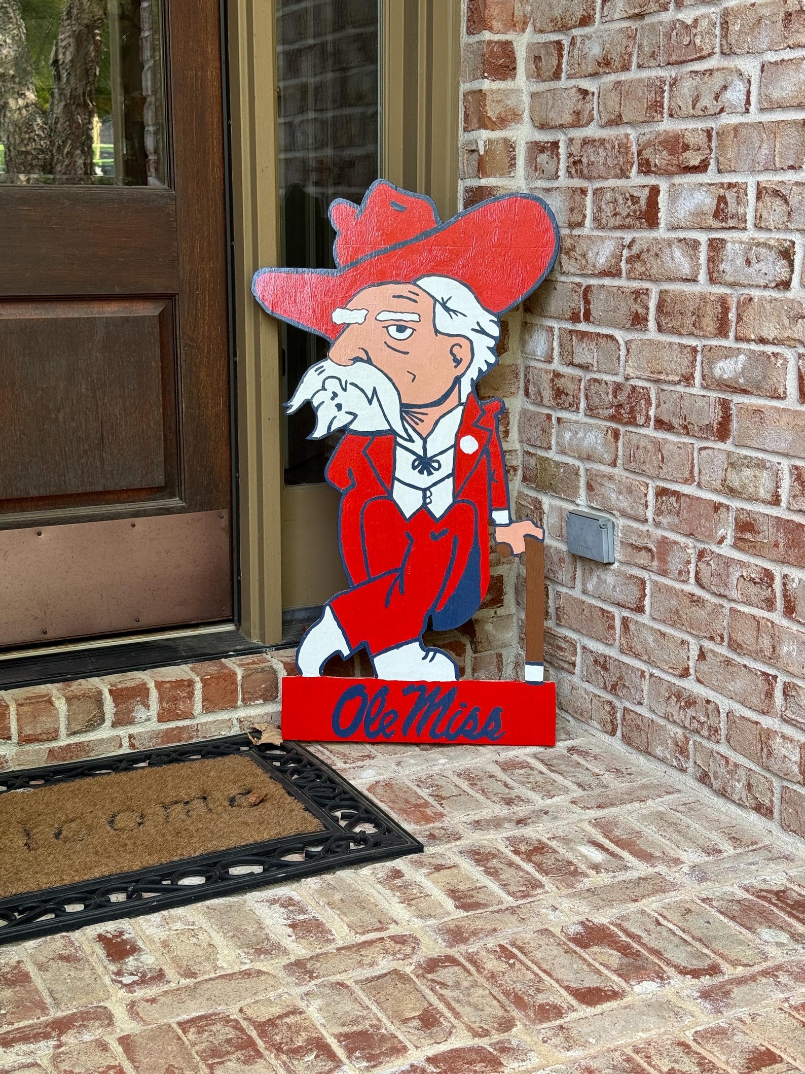 Ole Miss Colonel Reb Art Wood Sign handcrafted Ole Miss Rebel Sign - Etsy