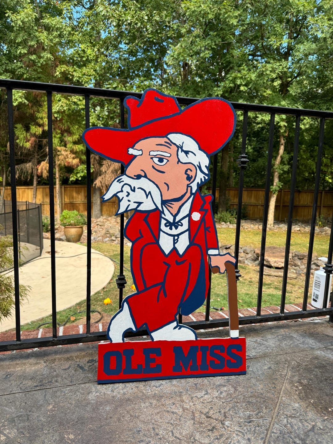 Ole Miss Colonel Reb Art Wood Sign handcrafted Ole Miss Rebel Sign - Etsy