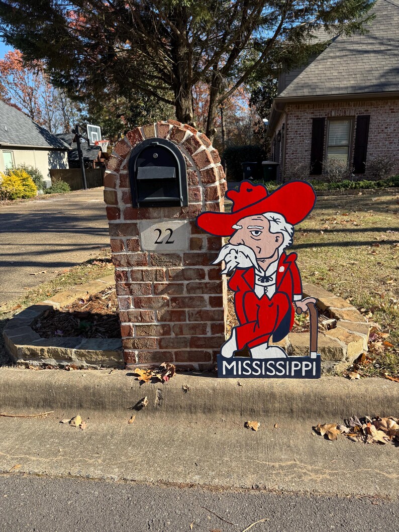 Ole Miss Colonel Reb Art Wood Sign handcrafted Ole Miss Rebel Sign - Etsy