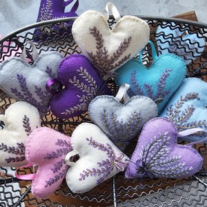 Hand Embroidered Heart Lavender Sachet - Etsy