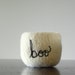 Halloween Boo Bowl Felted Wool Bowl in White With - Etsy