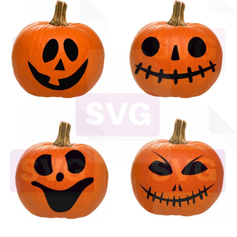 Pumpkin Carve Decal SVG - Etsy
