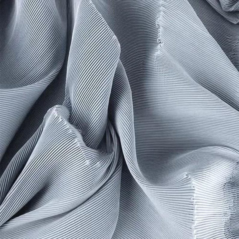 Pleated Fabric by the Meter 100% Polyester Ideal for Crafts and Unique ...