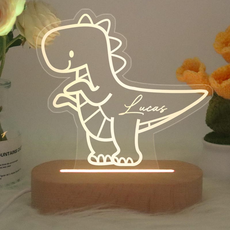 Dinosaur Night Light - Etsy