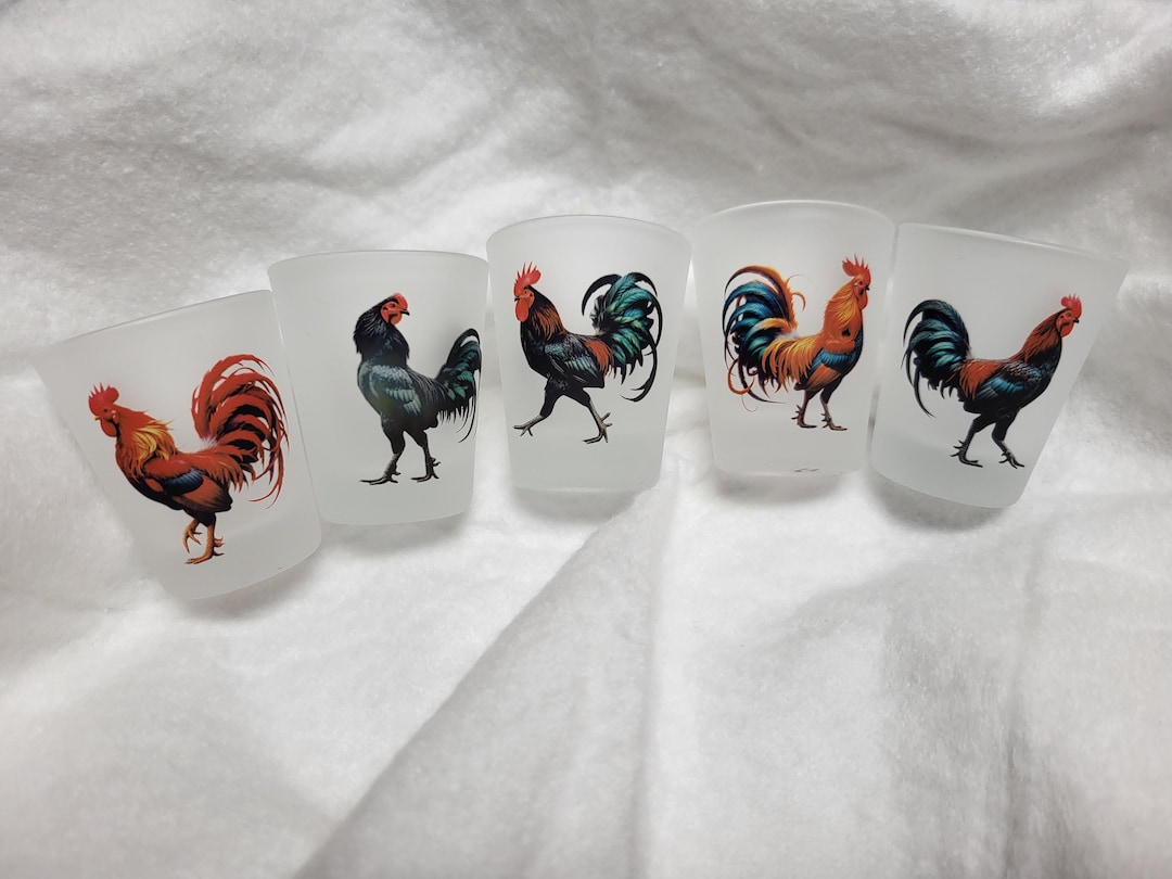 Hmong Shot Glass (roosters) - Etsy