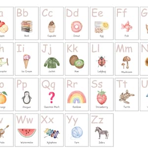 Alphabet Flashcards ABC Flashcards Alphabet Letters ABC Letters ABC ...