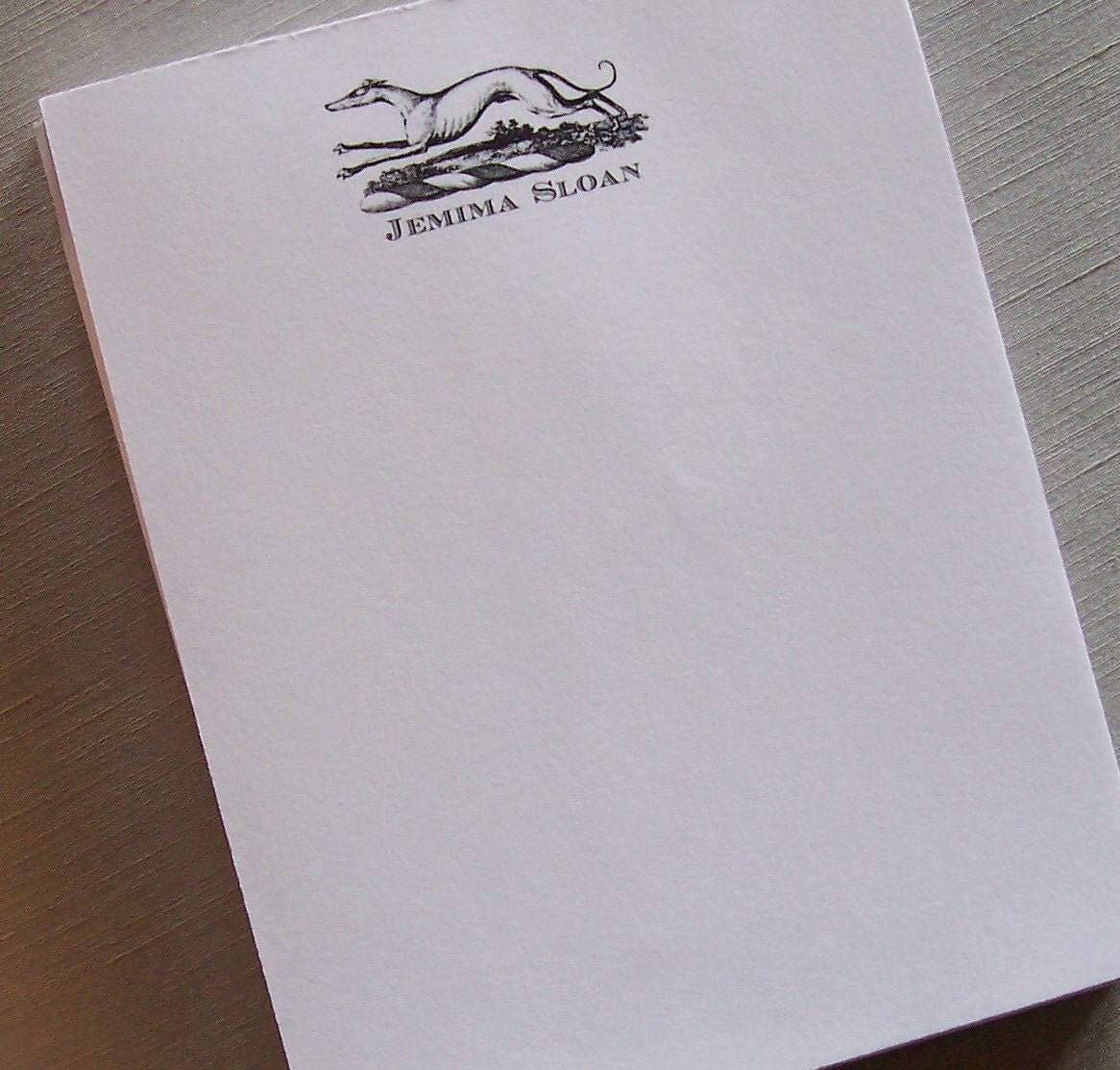 Personalized Greyhound Notepad, Monogrammed Whippet Italian Dog X-large ...