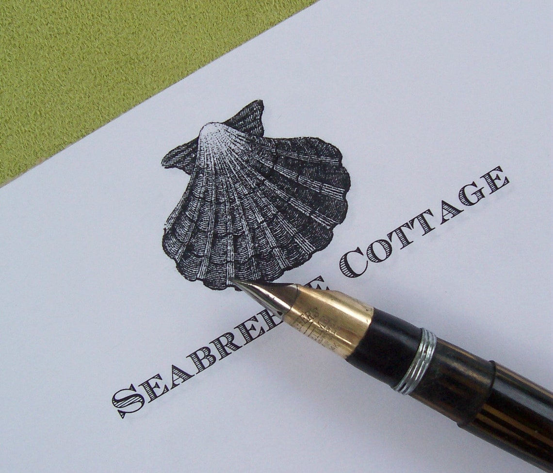 Sea Shell Nautical Personalized Notepad Ocean Beach Custom | Etsy