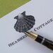 Sea Shell Nautical Personalized Notepad, Ocean Beach Custom Note Pad ...