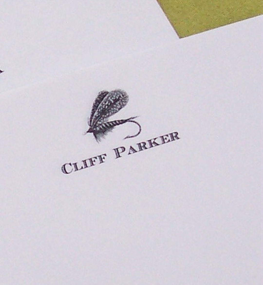 Personalized Fly Fish Notepad, Monogrammed Sport Fishing X-large 150 Sheet Note Pad, Man Gift ...