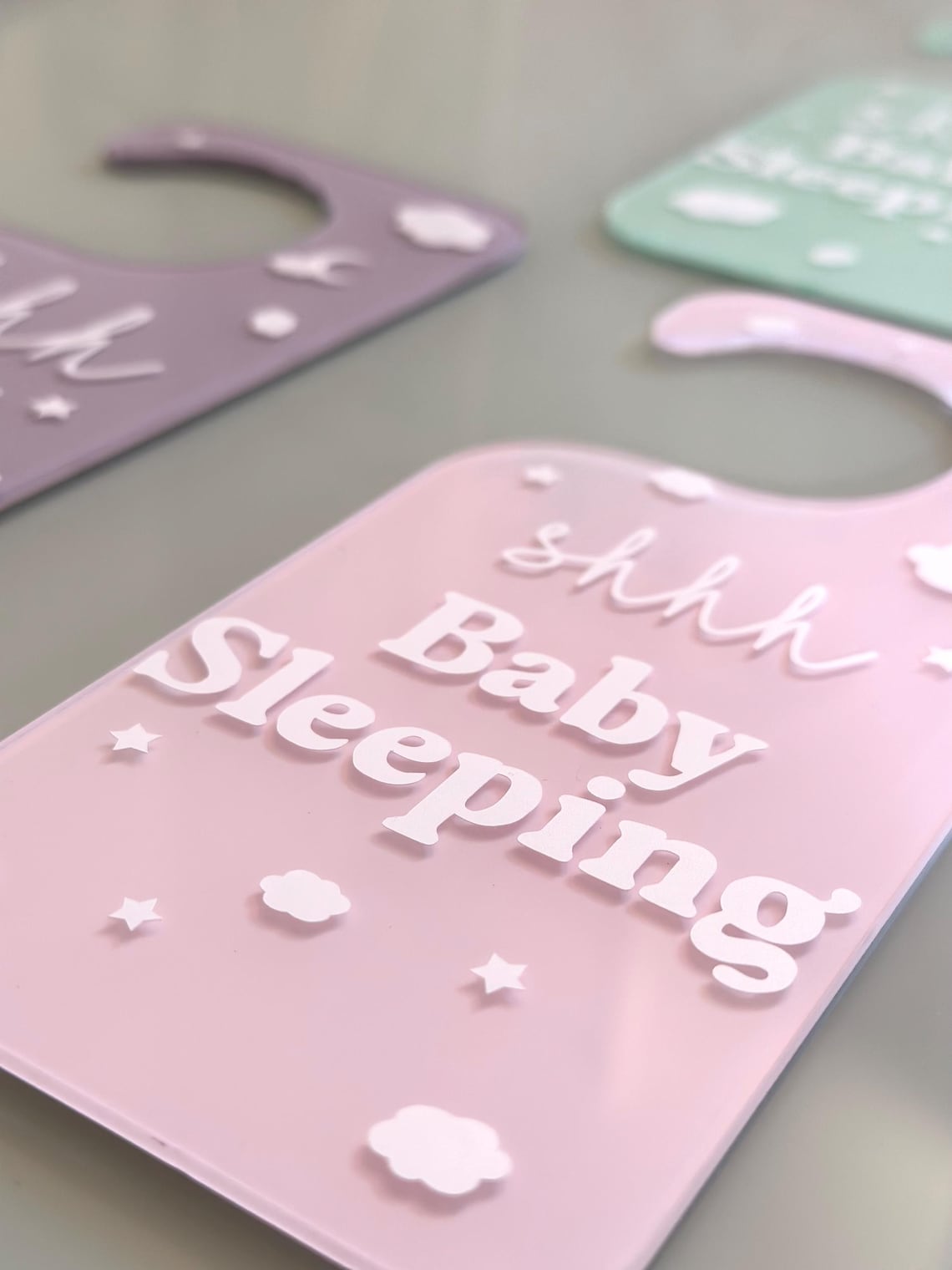 Baby Sleeping Door Sign - Etsy