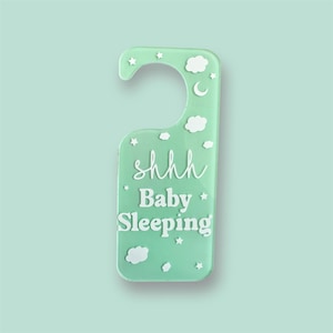 Baby Sleeping Door Sign - Etsy