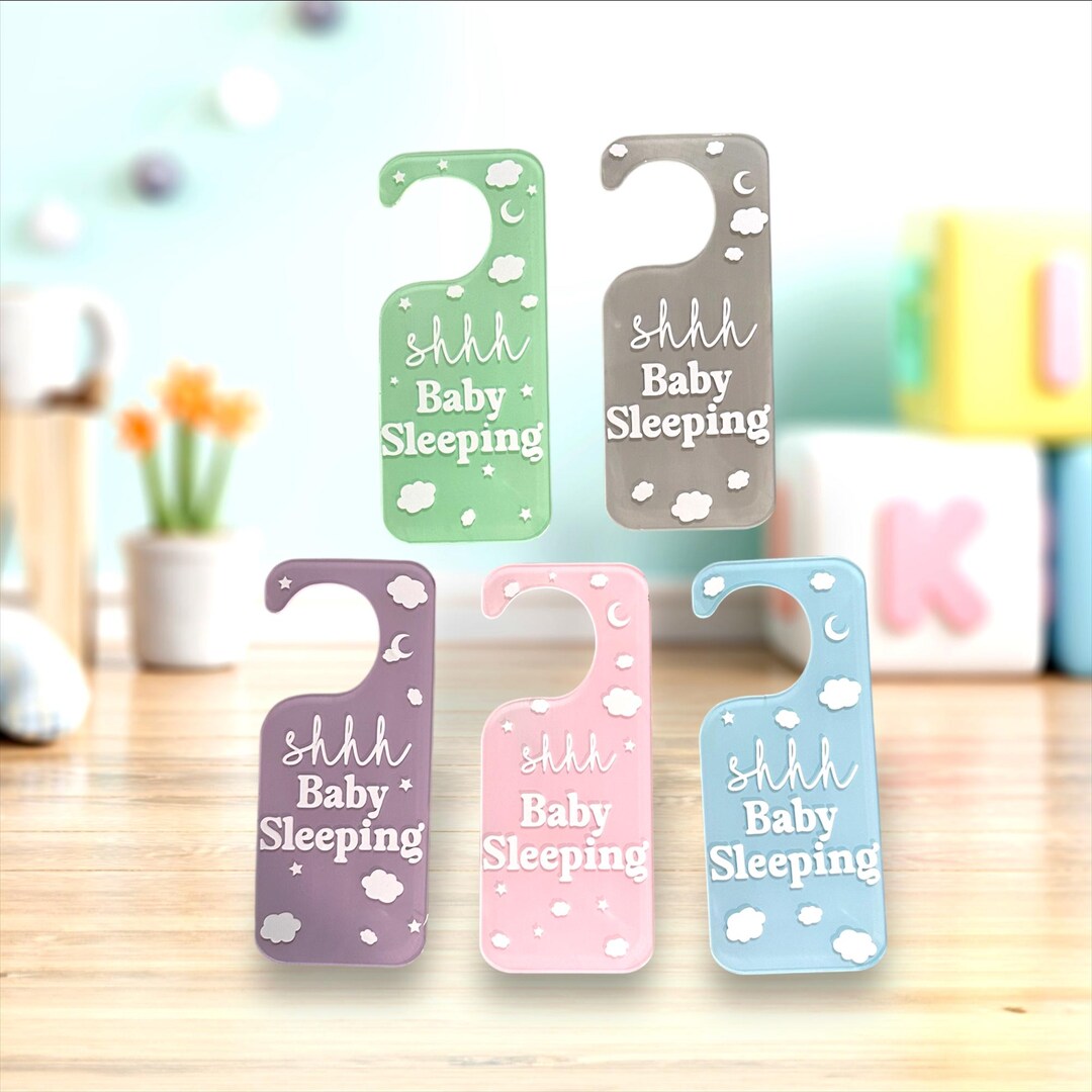 Baby Sleeping Door Sign - Etsy
