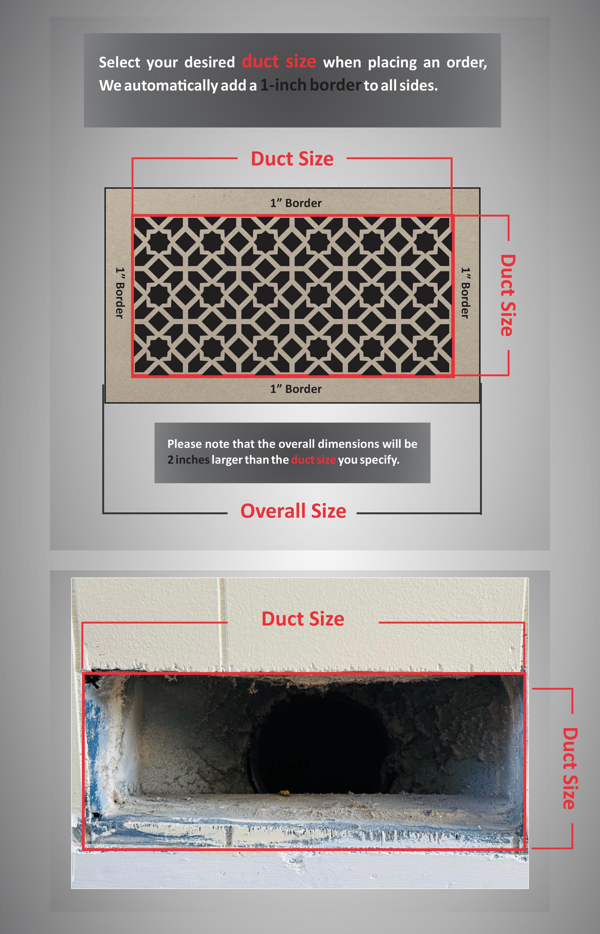 Vent Cover for Walls and Ceilings, AC Wall and Ceiling Register, Air ...
