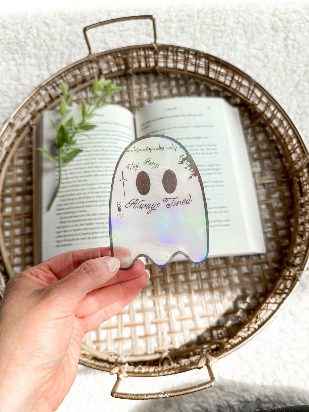 GHOSTY Bookmark, Translucent Bookmark, Holographic Bookmark, Ghost ...