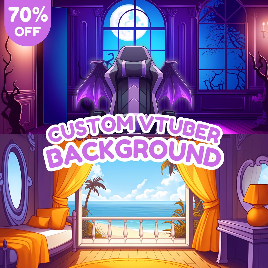 Custom Vtuber Background | Aesthetic Room for Streamers | Personalized ...