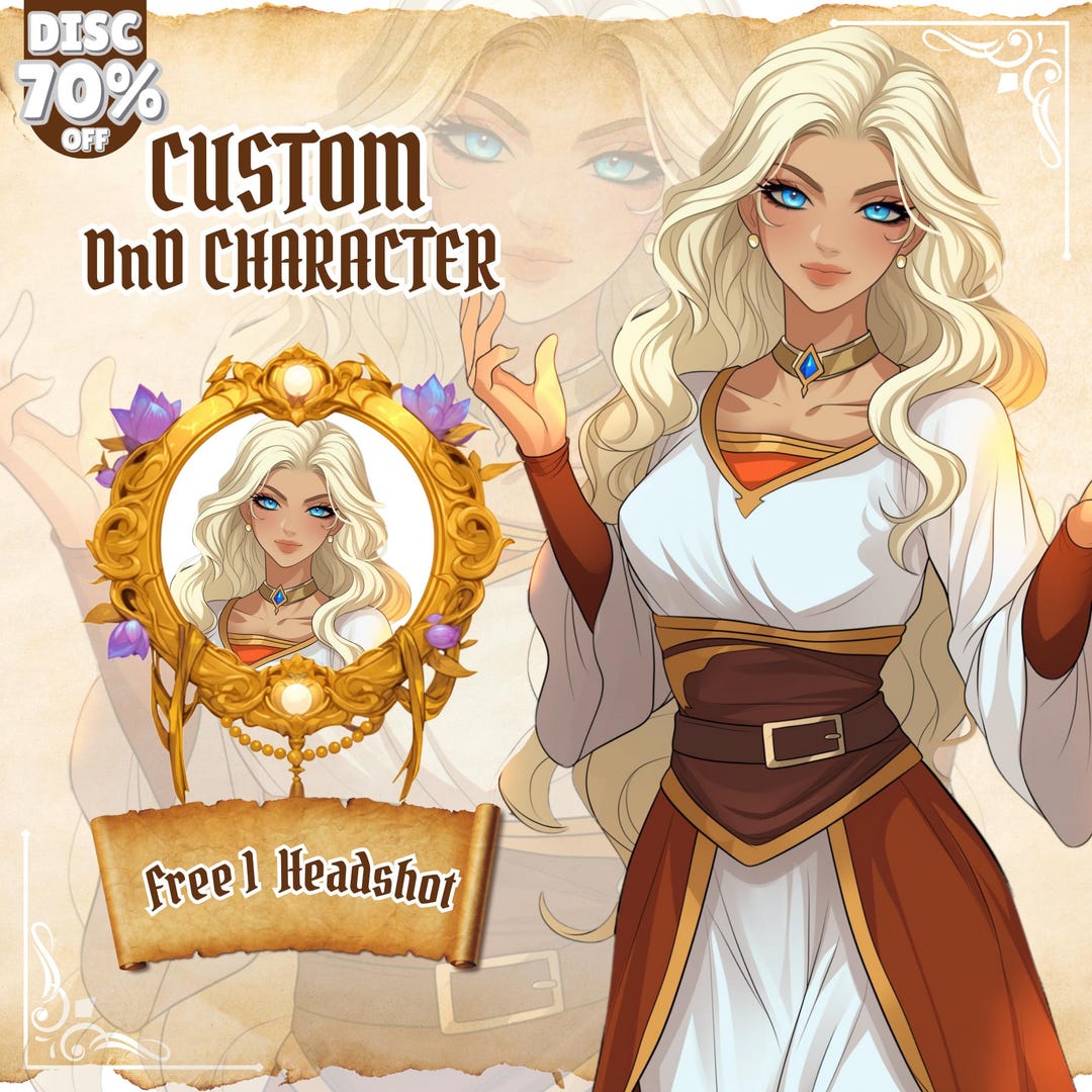 Custom DND Character Art: Personalized Dungeons and Dragons ...