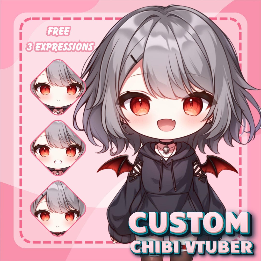 Custom Chibi Vtuber Vtuber Chibi Vtuber, Pngtuber, Custom Vtuber ...