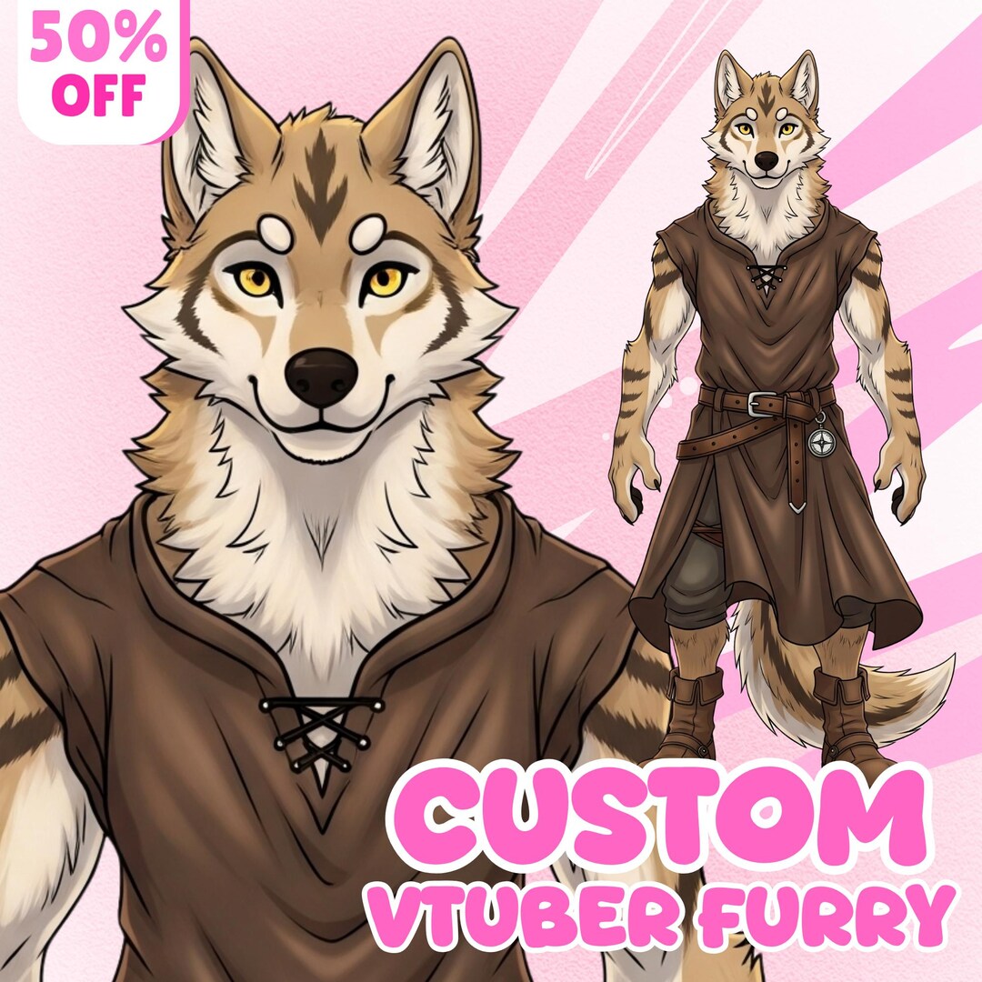 Custom Live2d Furry Vtuber | Vtuber Model | Furry Avatar | Fursona ...