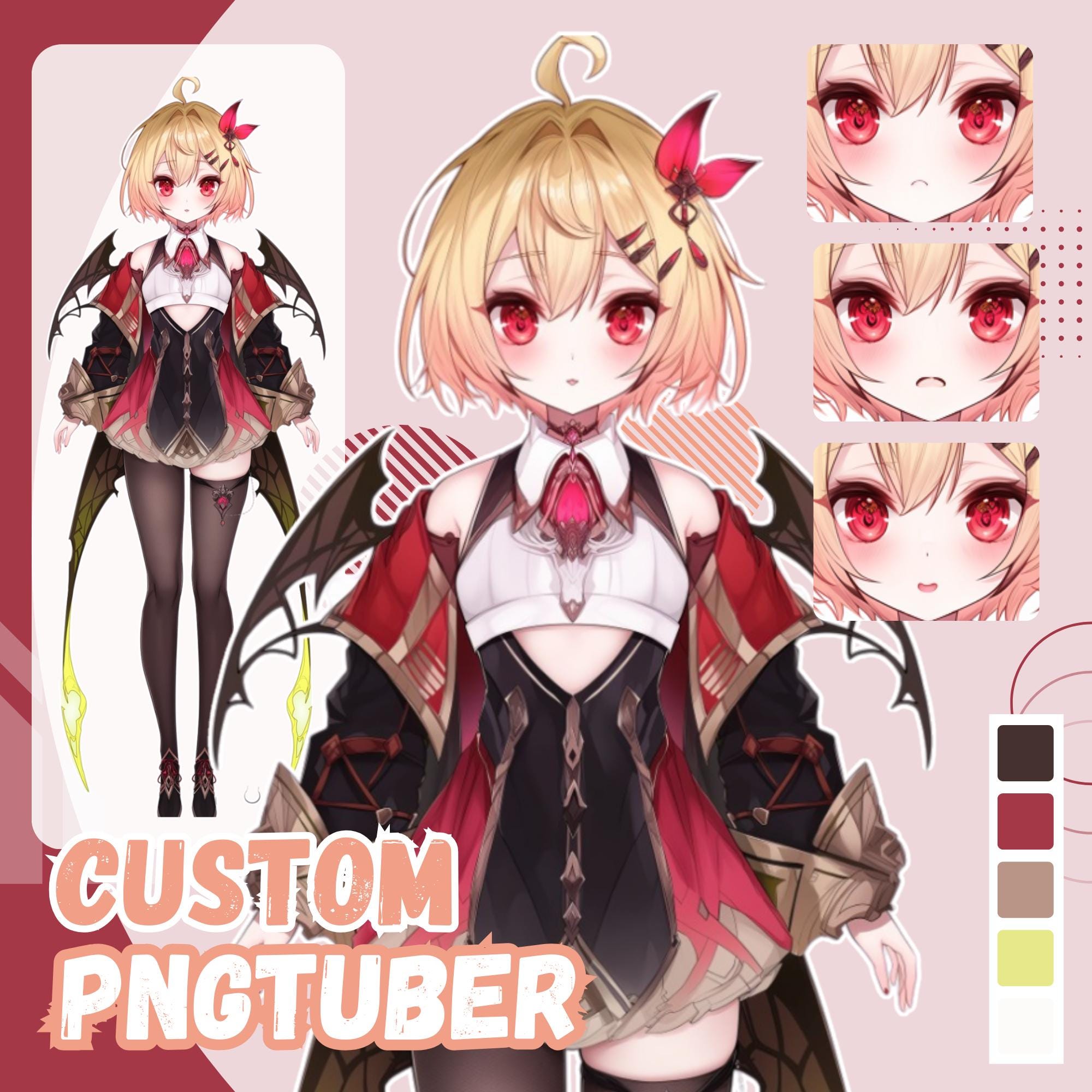 Custom Model Pngtuber, Pngtuber Commission, Pngtuber Character ...