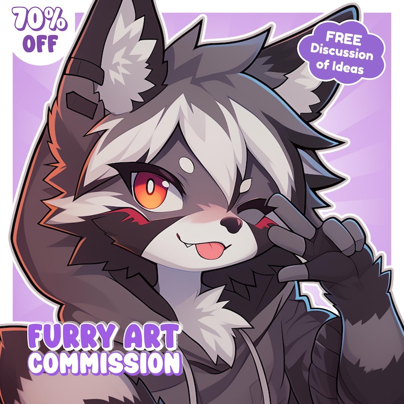 Custom Anime Furry Art Character: Furry Art, Fursona, Anthro Character ...