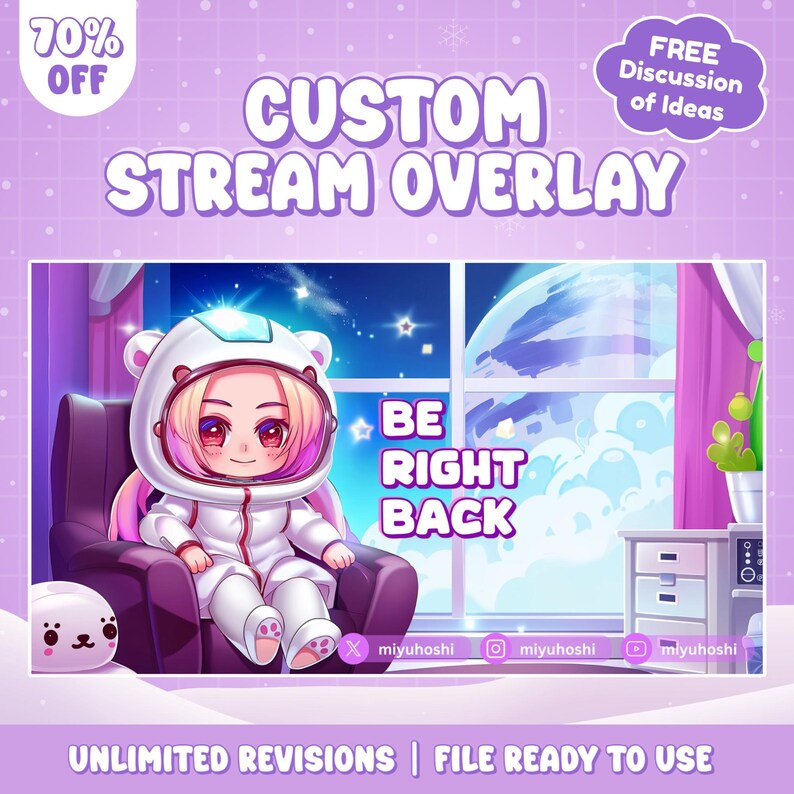 Custom Animated Stream Overlay: Personalized Twitch Screen Commission ...