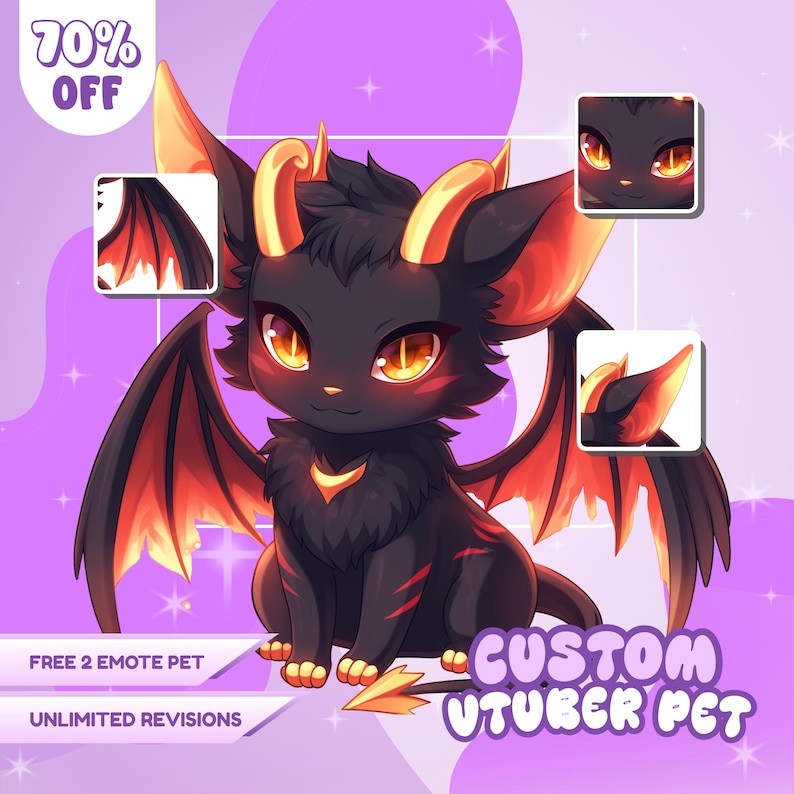 Custom Pet Vtuber Model: Live2d Rigged Animal Avatar - Etsy