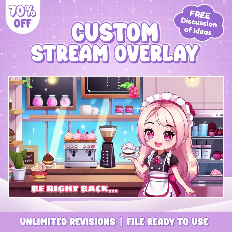 Custom Animated Stream Overlay: Personalized Twitch Screen Commission ...