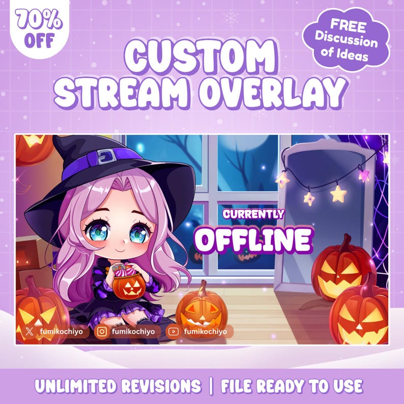 Custom Twitch Stream Overlay Set: Custom Animated & Static Design for ...