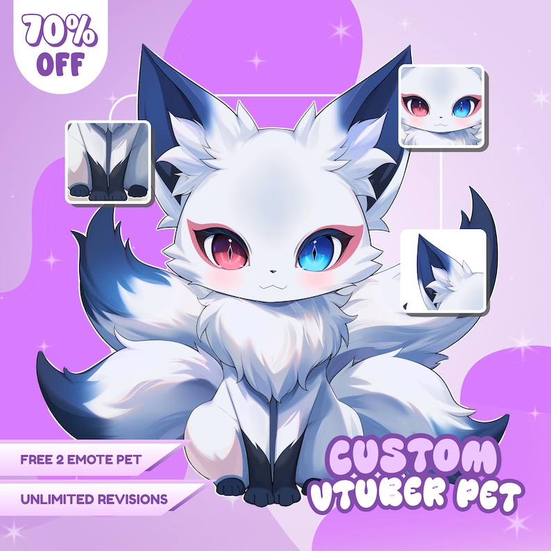 Custom Pet Vtuber Model: Live2d Rigged Animal Avatar - Etsy