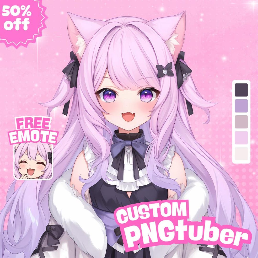 Custom Pngtuber Model | Pngtuber Commission for Streamers | Anime ...