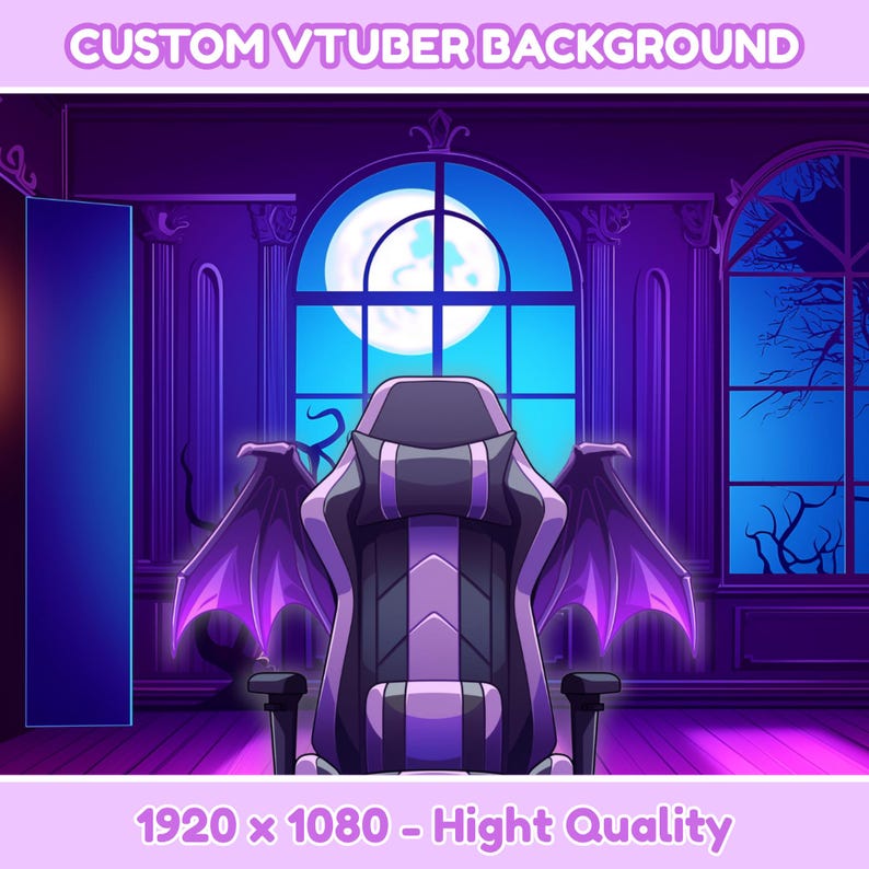 Custom Vtuber Background | Aesthetic Streaming Room Design - Etsy