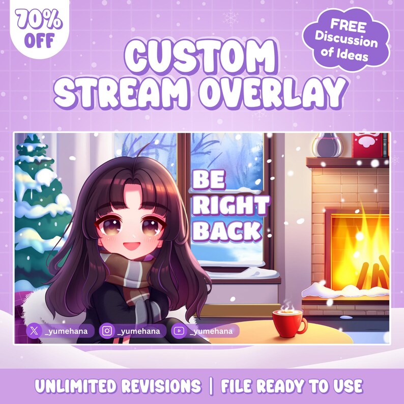 Custom Animated Stream Overlay: Personalized Twitch Screen Commission ...