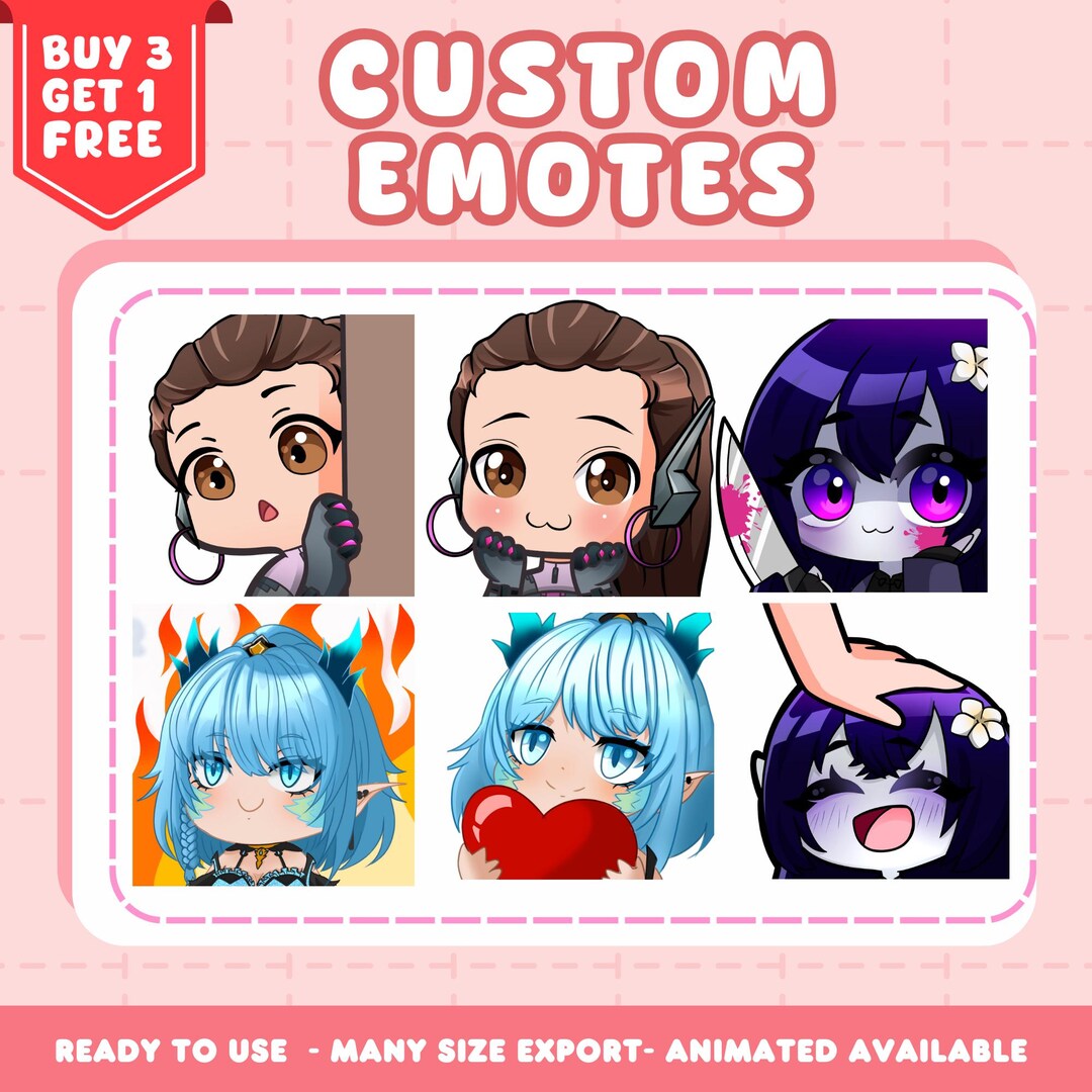 Custom Twitch Emotes | Animated Emotes | Animal Emotes | Anime Emotes ...