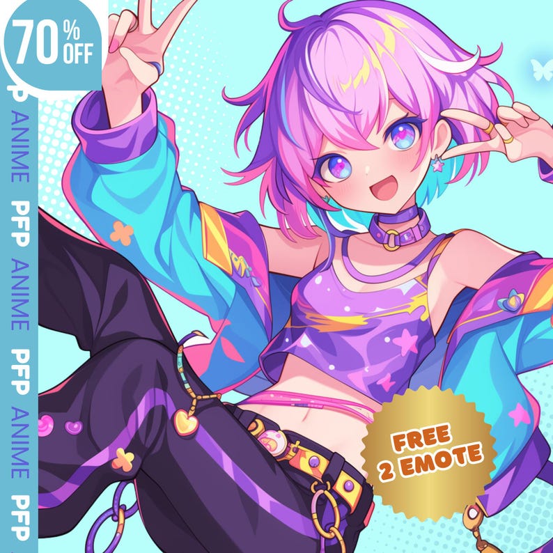 Custom Anime PFP for Twitch, Vtuber, Streamer | Anime Profile Picture ...