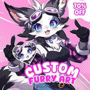 Furry Art Commission | Custom Pfp/headshot Anime Furry Profile Picture ...