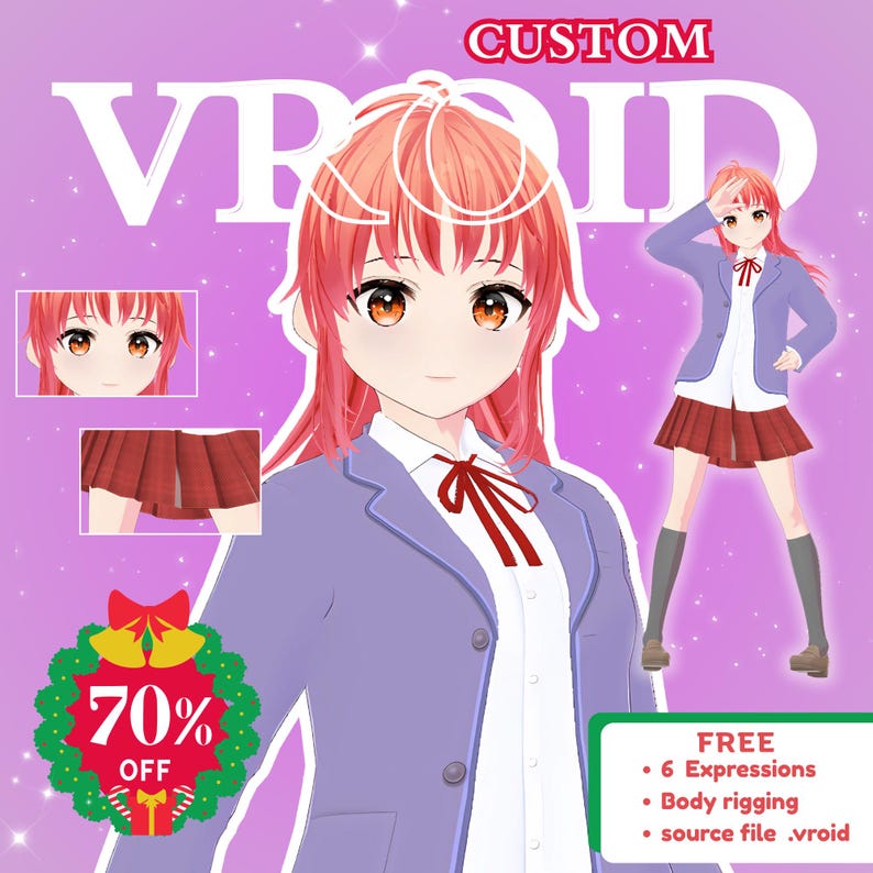 Custom 3D Vtuber Model: Vroid, Live2d Conversion, Vrchat Avatar, Anime ...
