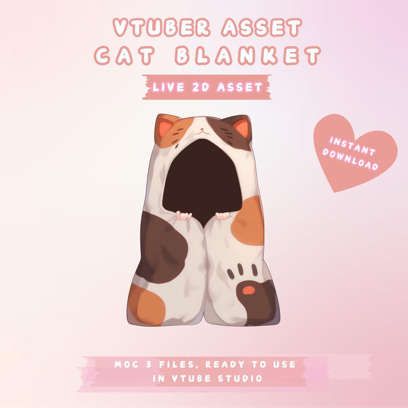 Vtuber Assets Blanket - Etsy