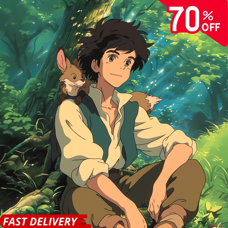 Custom Ghibli-style Art | Anime Portraits for Couples, Families & Pets ...
