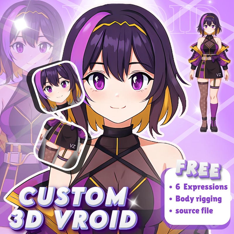 Vrchat Avatar 3d Model - Etsy