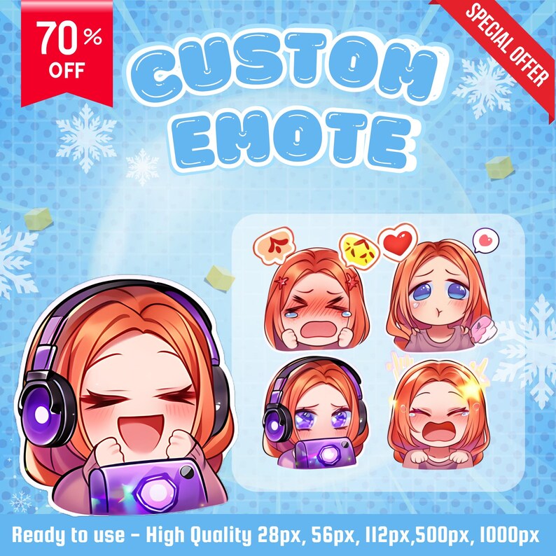 Custom Twitch Emotes, Animated Emotes, Vtuber Emotes, Kick Emotes, Sub ...