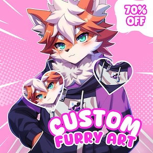 Furry Art Commission | Custom Pfp/headshot Anime Furry Profile Picture ...