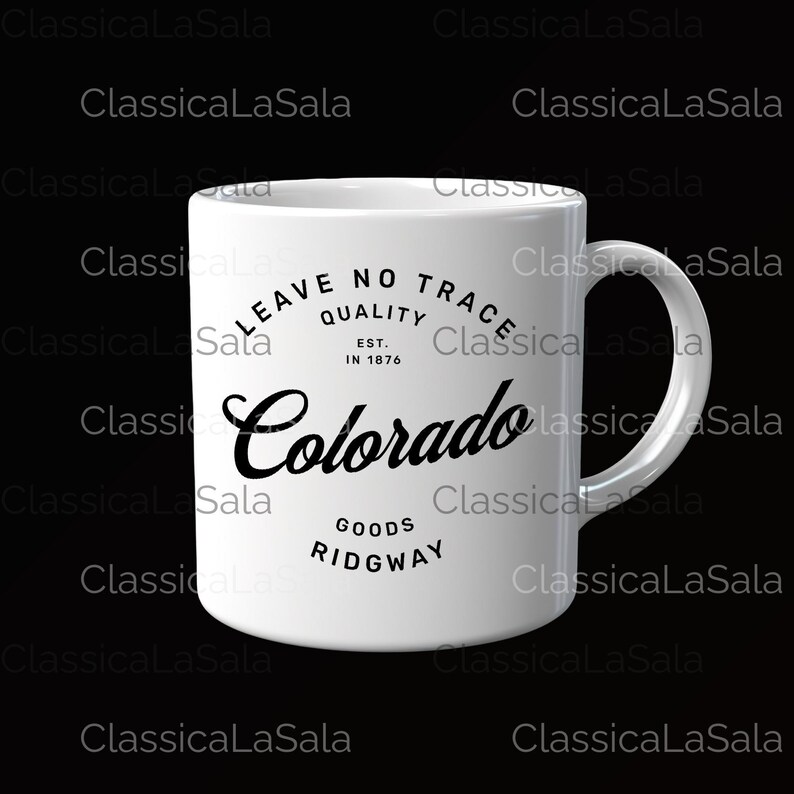 Vintage Colorado Logo Colorado EST. IN 1876 Leave No Trace Clipart ...