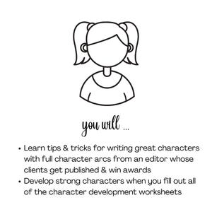Character Development Workbook - Character Sheets - Author Resources ...