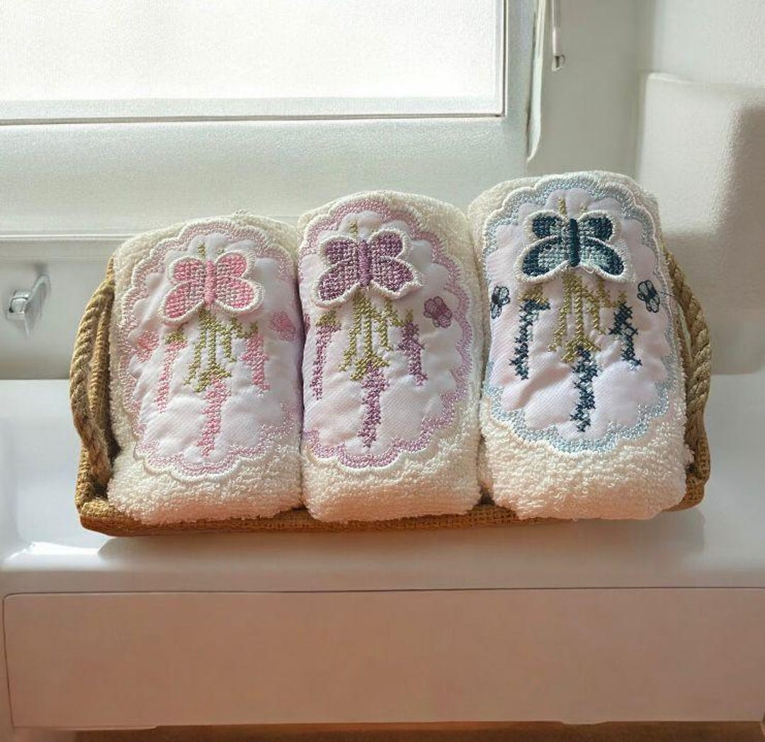 3 Hand Towels, Gift Set, Bathroom Hand Towel Kitchen Hand Towel in ...